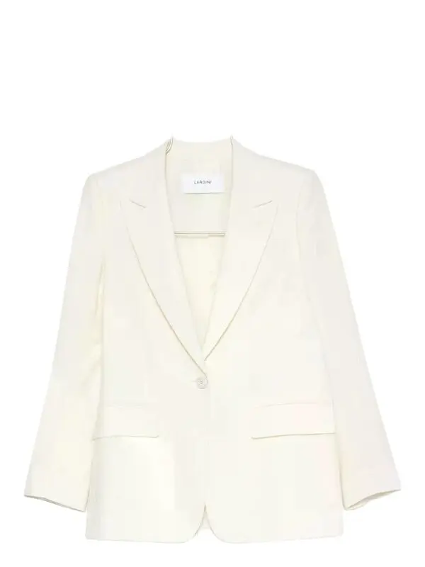 LARDINI Single-breasted Peak-lapel Blazer - White