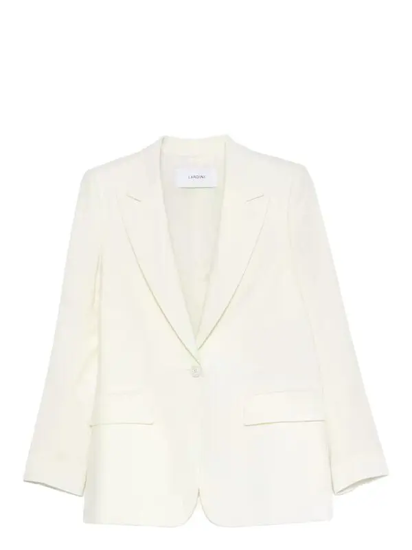 LARDINI Single-breasted Peak-lapel Blazer - White
