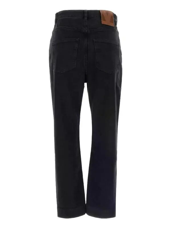 Valentino Garavani Logo Patch Jeans - Black