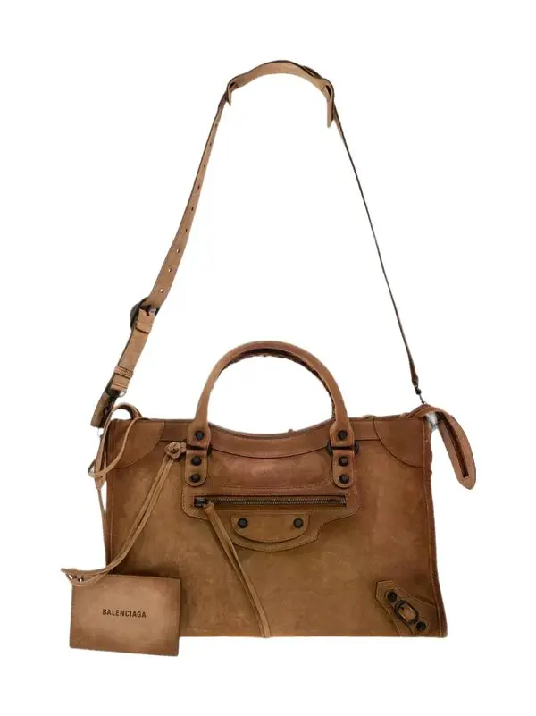Balenciaga Le City Bag Medium In Camel - Brown