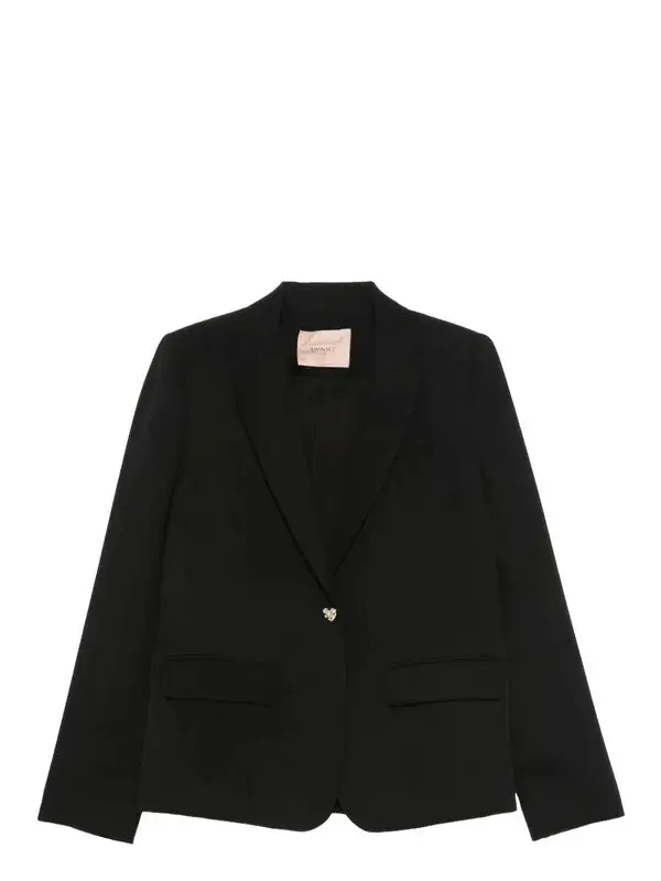 TWINSET Heart-button Blazer - Black