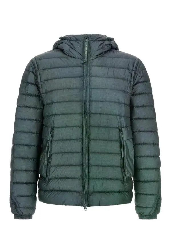 C.P. COMPANY Goggle Quilted Down Jacket - Blue