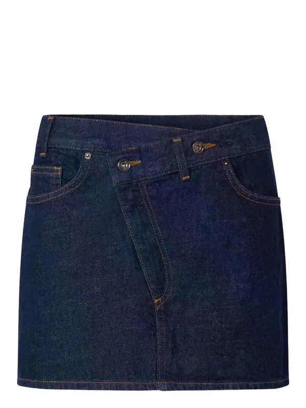 Liu Jo Asymmetrical Denim Mini Skirt - Blue