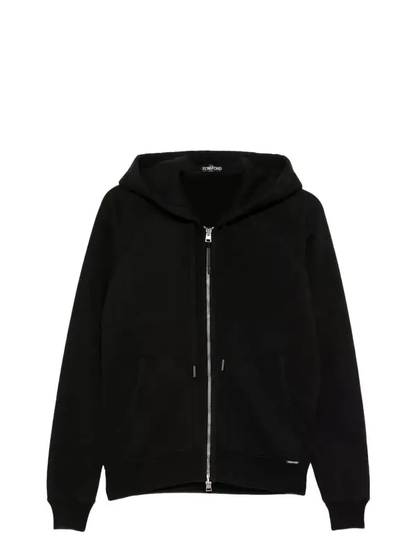 TOM FORD Zip-fastening Drawstring Hoodie - Black
