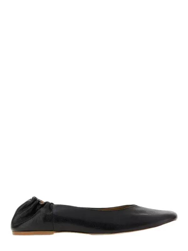 A.p.c. Juliet Elasticated Ballet Flats - Black