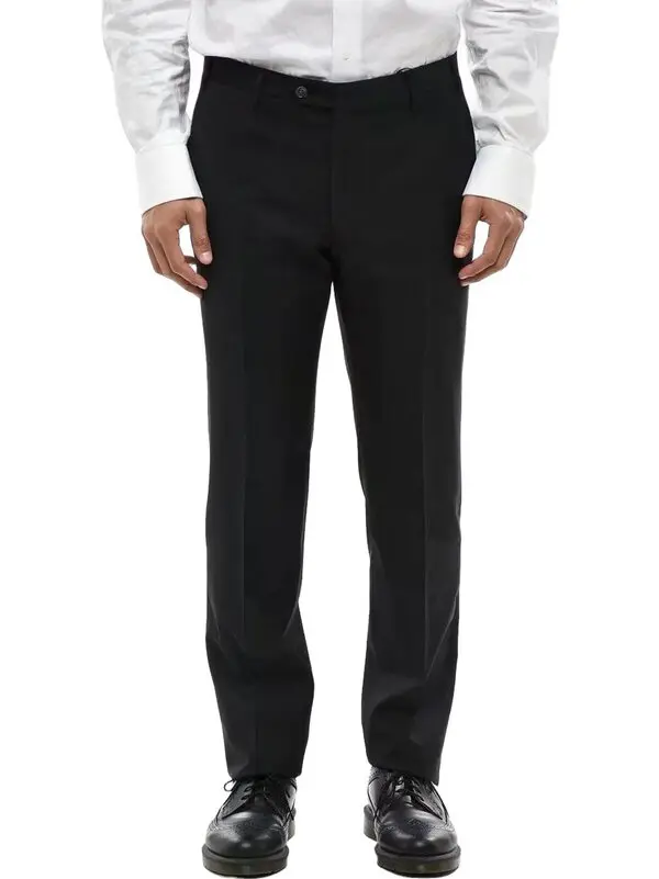 Corneliani Pressed Crease Trousers - Black