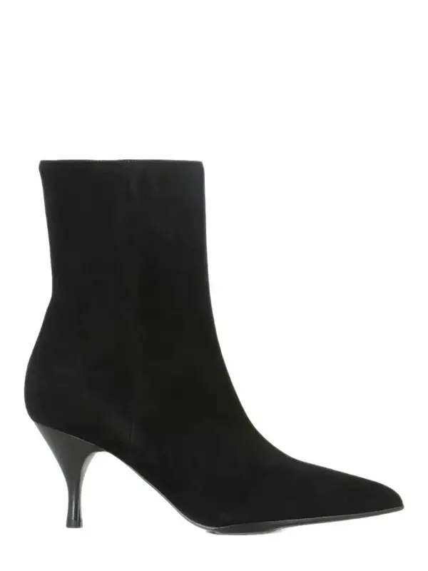 SERGIO LEVANTESI Suede Pointed Toe Boots - Black