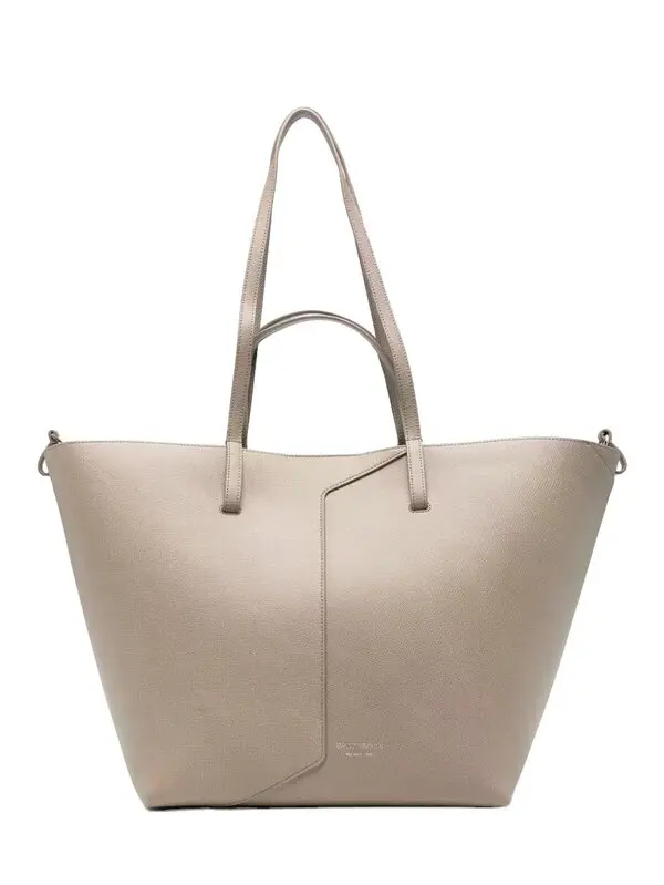 Emporio Armani Leather Tote Bag - Grey