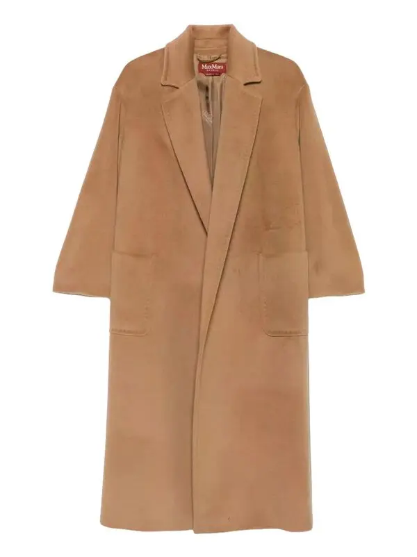 Max Mara Belted Notch-lapel Coat - Neutrals