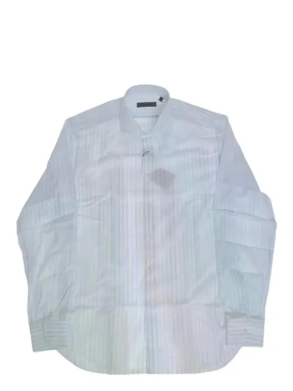 Corneliani Striped Cotton Shirt - White