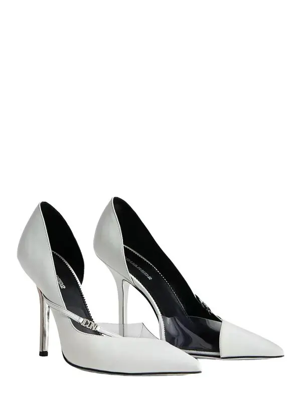 Dsquared2 100mm Icon Clubbing Heeled Pumps - White