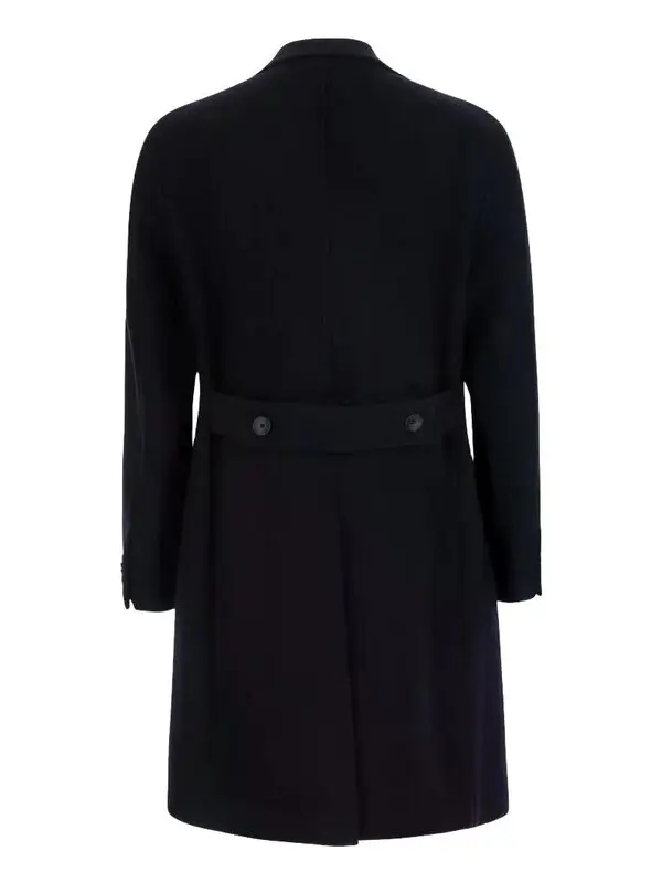 Tagliatore Double-breasted Peaked-lapel Coat - Blue