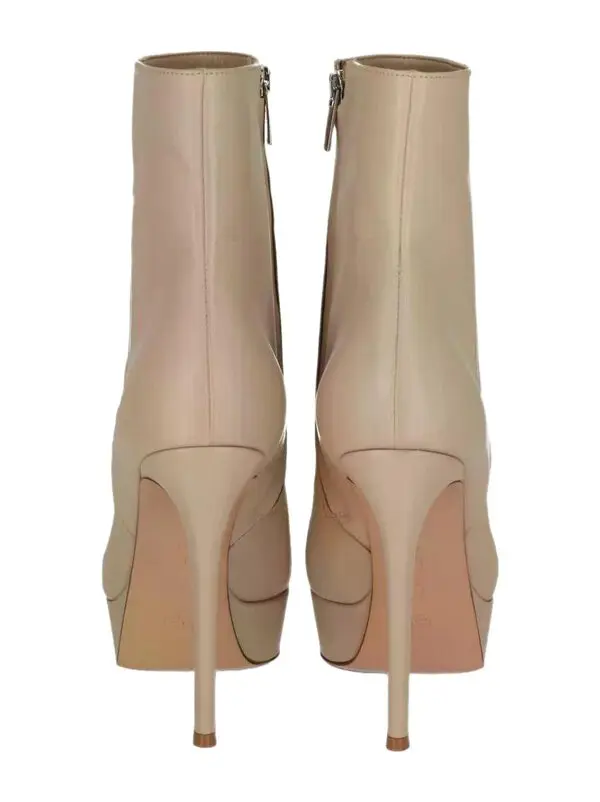 GIANVITO ROSSI Platform Ankle Boots - Neutrals