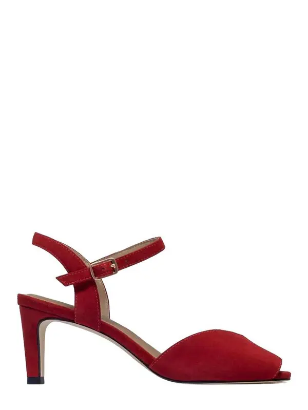 Bernardo Hartley Buckle-fastening Peep-toe Sandals - Red