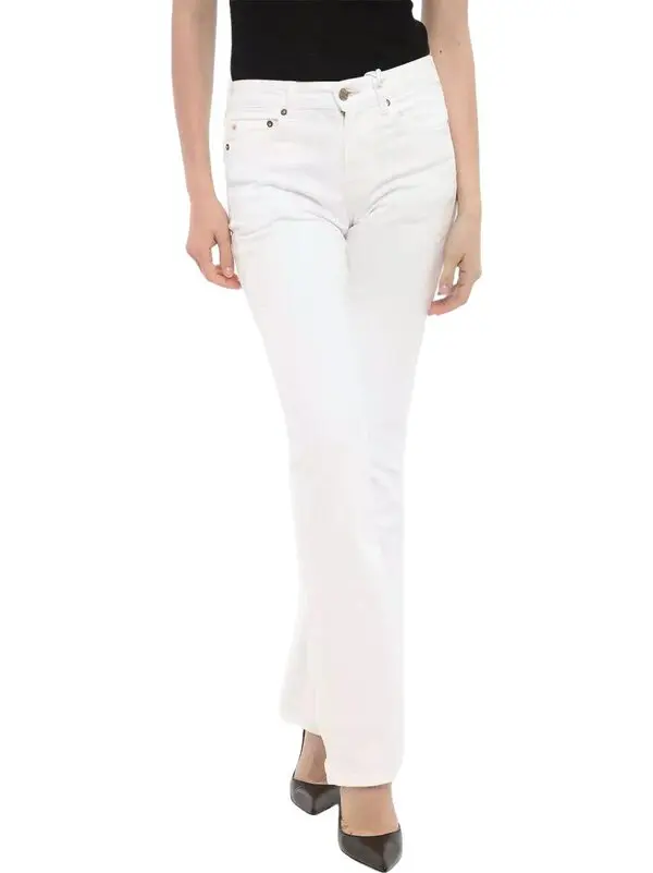WASHINGTON DEE-CEE Flared Button-fastening Jeans - White