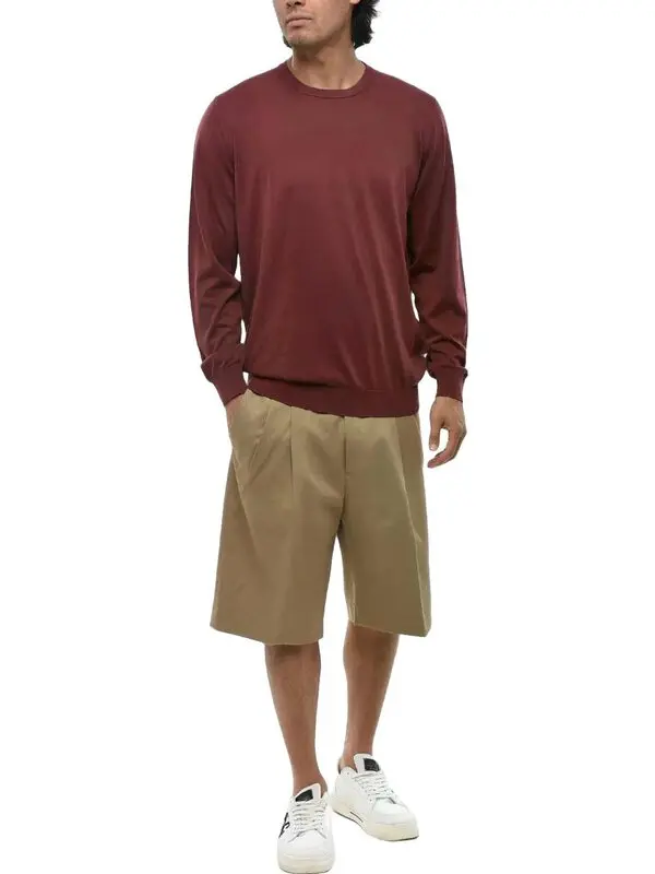 Corneliani Crew-neck Cotton Sweater - Red