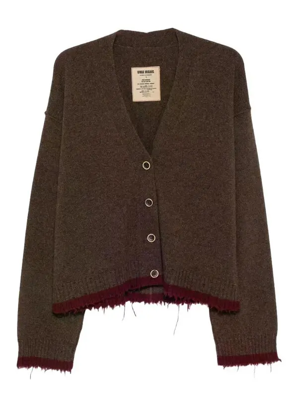 UMA WANG Oversized Cardigan - Brown