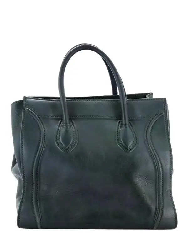 Celine Phantom Tote Bag In Smooth Leather - Green