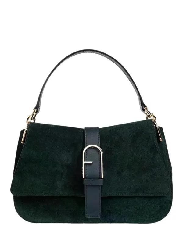 Furla Flow Suede Tote Bag - Green