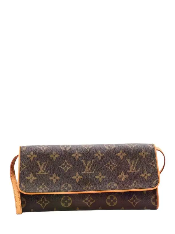 LOUIS VUITTON Twin Handbag Monogram Canvas Gm - Brown