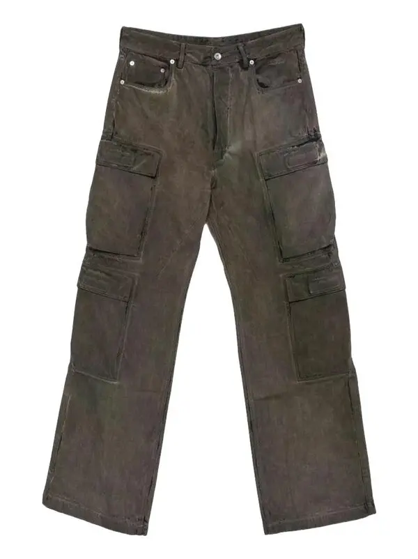 Rick Owens Belt-loop Faded-effect Jeans - Grey