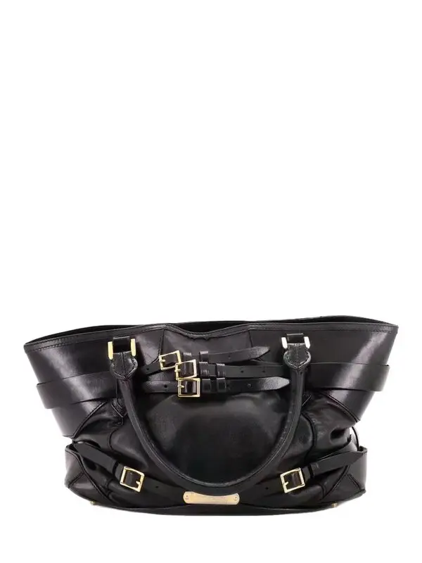Burberry Leather Tote Bag - Black