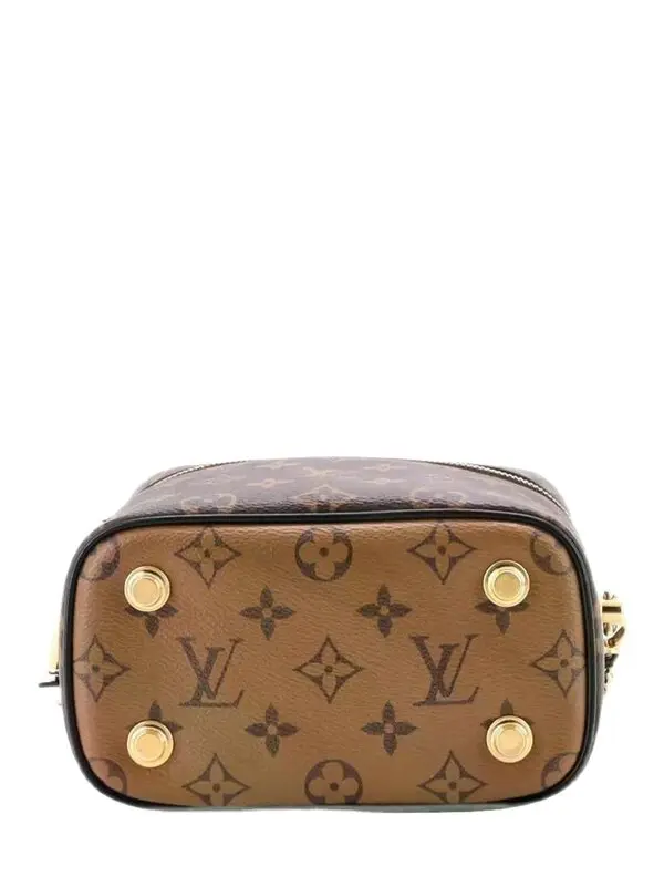LOUIS VUITTON Reverse Monogram Canvas Pm Satchel - Brown