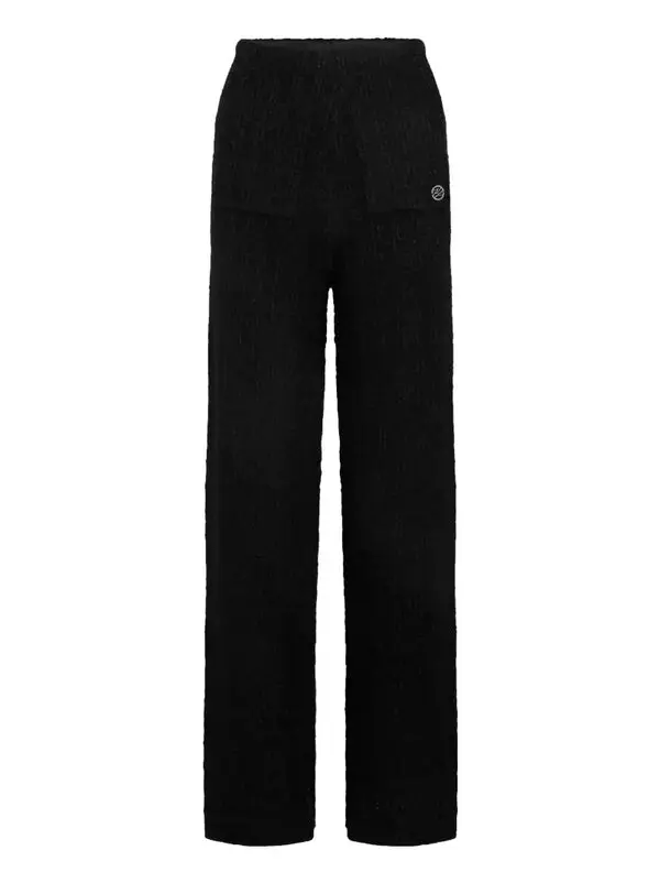 Karl Lagerfeld Sequin Embellished Bouclé Trousers - Black