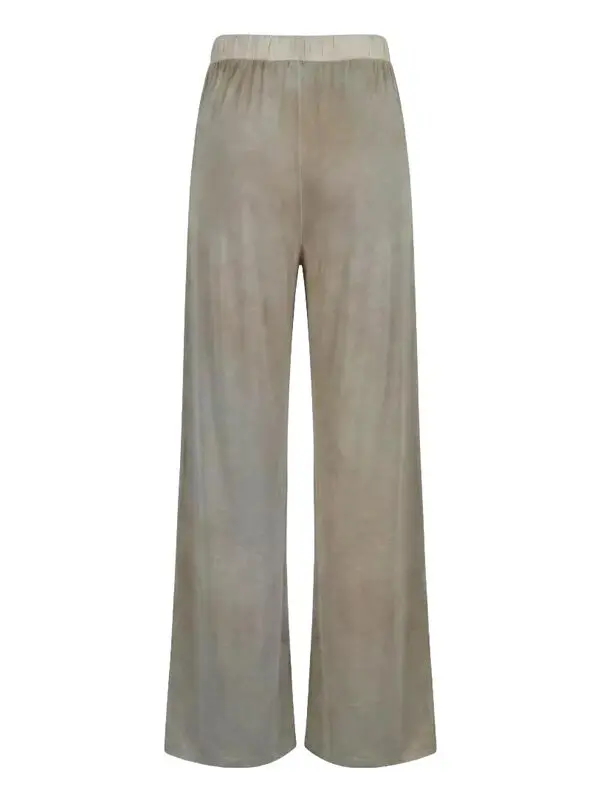 Avant Toi Taupe Beige Faded Effect Jersey Palazzo Pants - Neutrals
