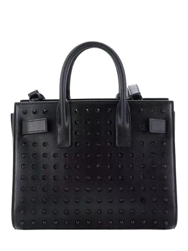 Saint Laurent Studded Leather Nano Tote Bag - Black