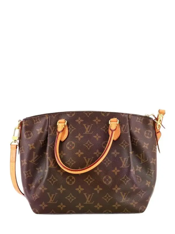 LOUIS VUITTON Monogram Canvas Pm Satchel Handbag - Brown