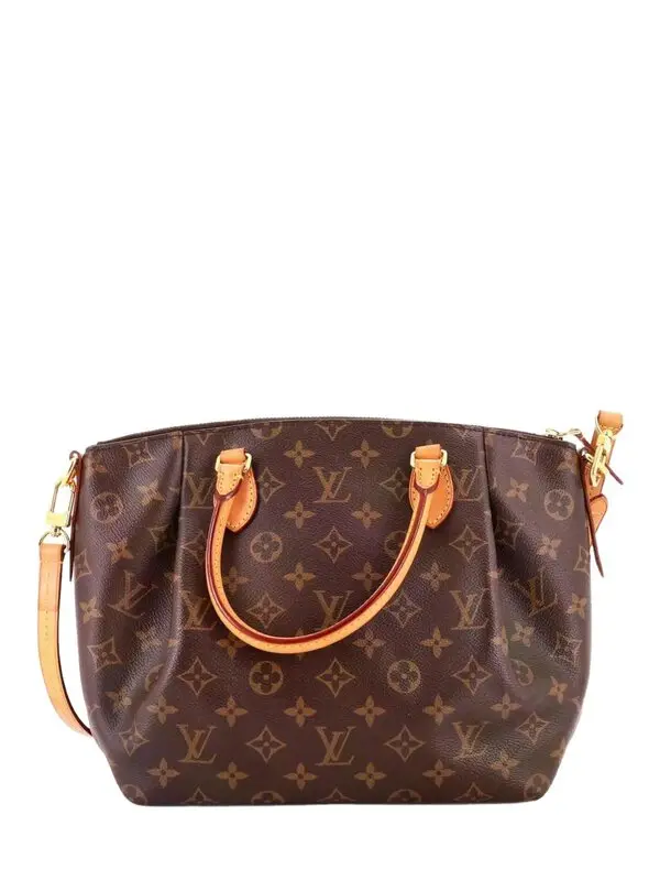 LOUIS VUITTON Monogram Canvas Pm Satchel Handbag - Brown
