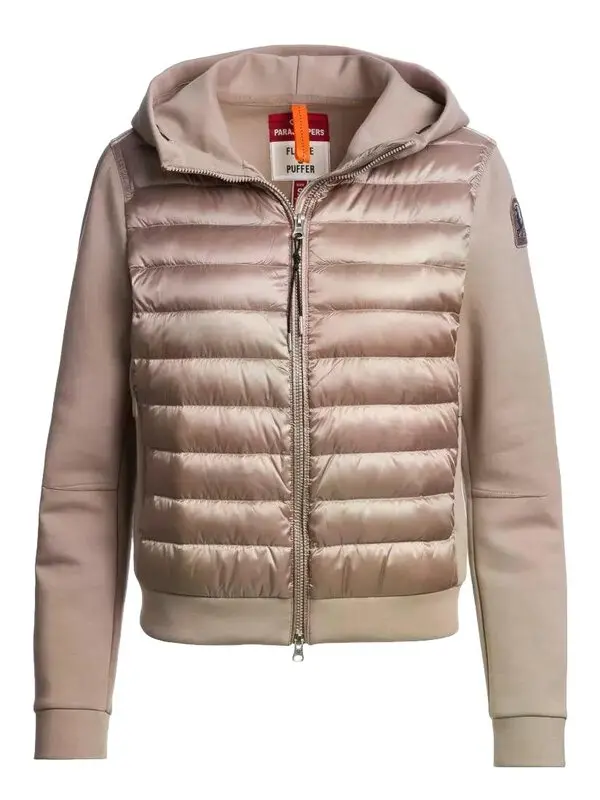 PARAJUMPERS Caelie Quilted Hybrid Jacket With Hood - Pink