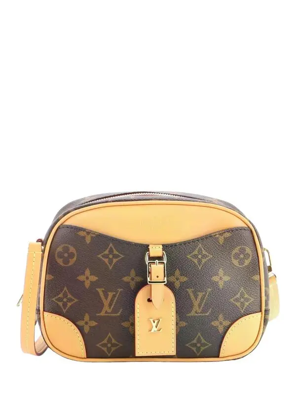 LOUIS VUITTON Deauville Handbag Monogram Canvas Mini Crossbody Bag - Brown