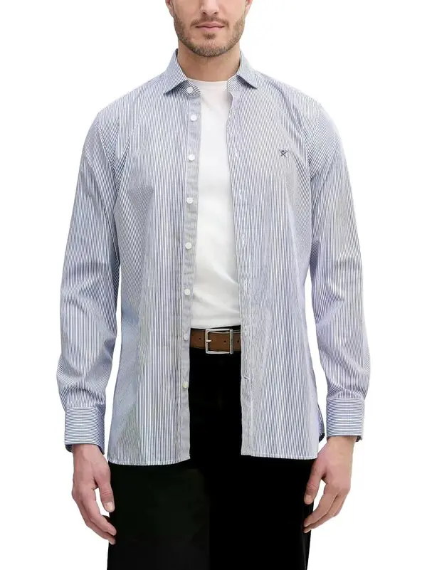HACKETT LONDON Logo-embroidered Shirt - Blue
