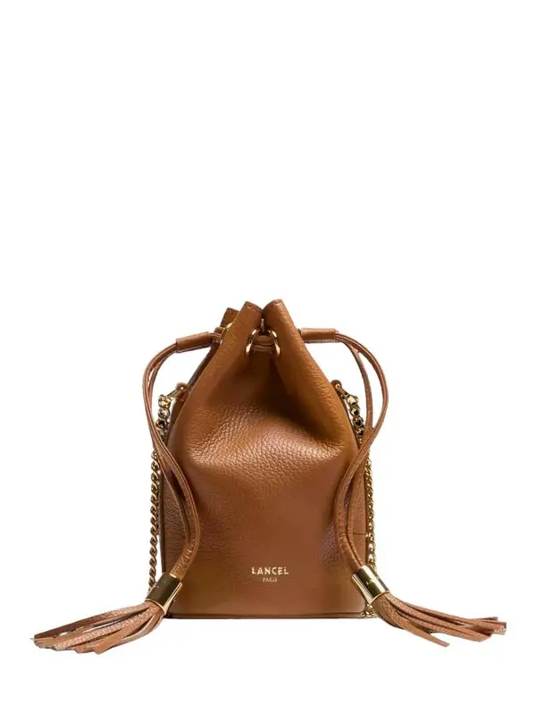 LANCEL Bucket Bag With Chain Strap And Tassel Detail - Black