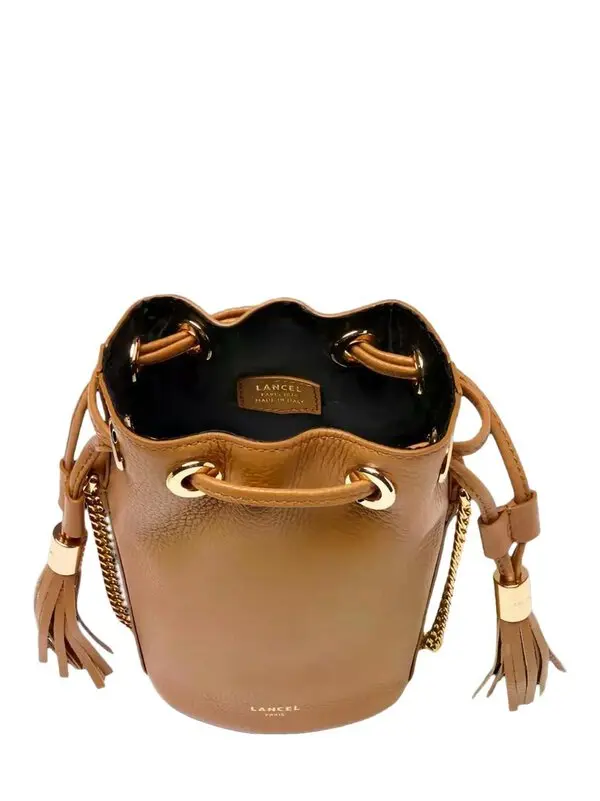 LANCEL Bucket Bag With Chain Strap And Tassel Detail - Black