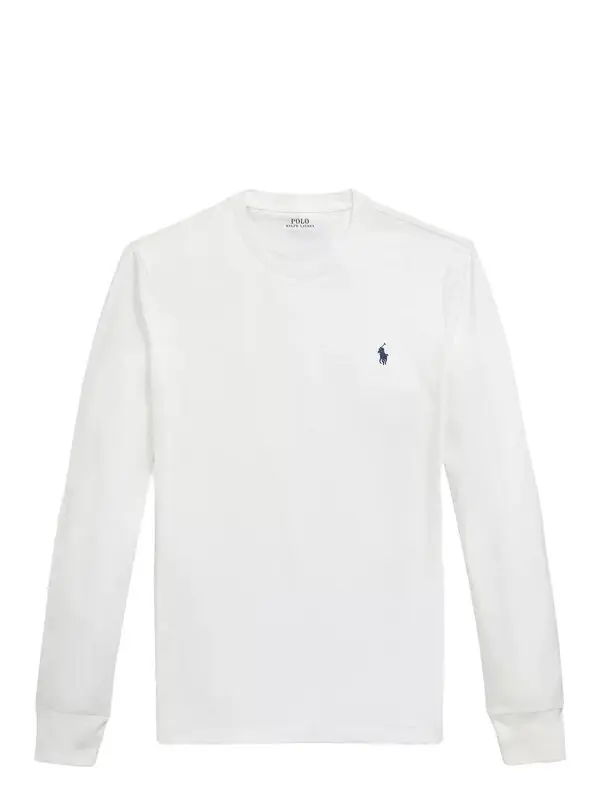 Polo Ralph Lauren Embroidered-logo Long-sleeve T-shirt - White