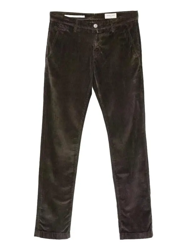 Jacob Cohen Corduroy Belt Loops Trousers - Brown