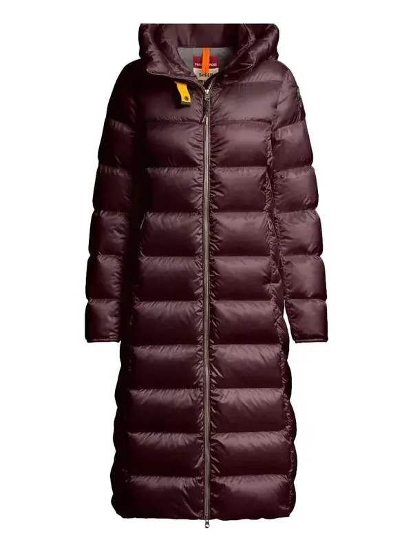 PARAJUMPERS Leah Hooded Quilted Long Coat - Red