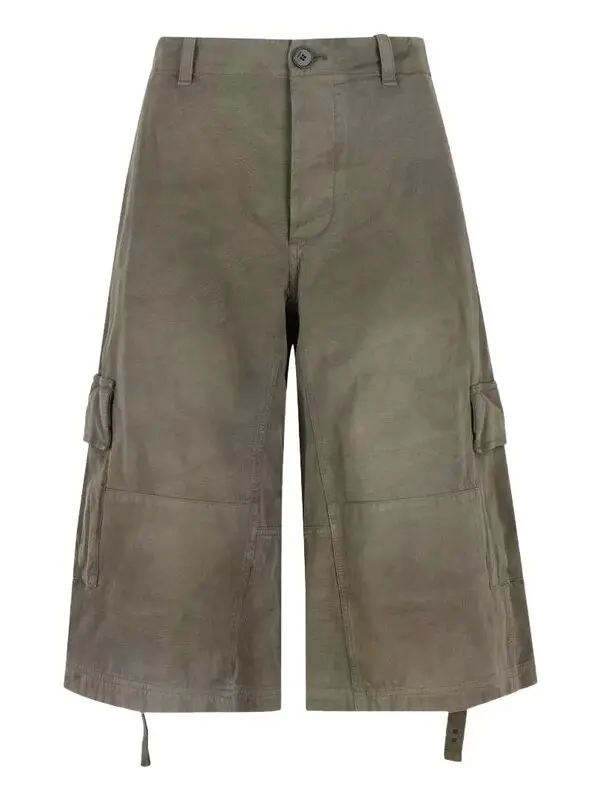 Fendi Cotton Bermuda Shorts - Green