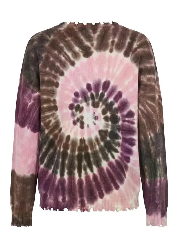 KUJTEN Tie-dye Cashmere Sweater - Pink
