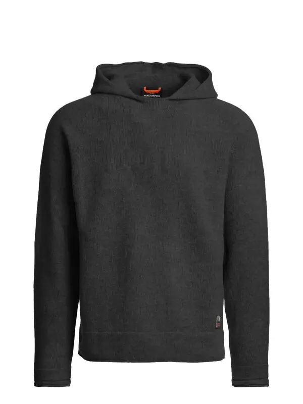 PARAJUMPERS Sauble Seamless-knit Wool Hoodie - Black