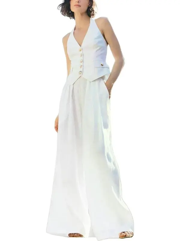 Cara Cara Prescott Halterneck Tvest - White