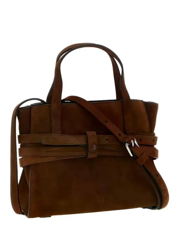 Moschino Tie Detailed Handbag - Brown