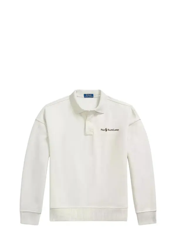 Polo Ralph Lauren Relaxed Fit Logo Collared Sweatshirt - Neutrals