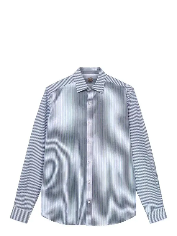 MOS MOSH Marco Striped Shirt - Blue