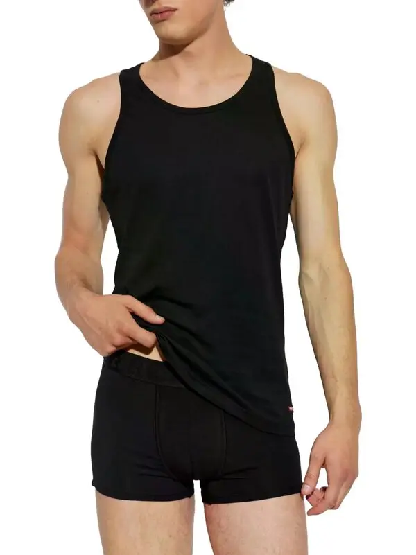 DIESEL® Walty-d-core Cotton Tank Top - Black