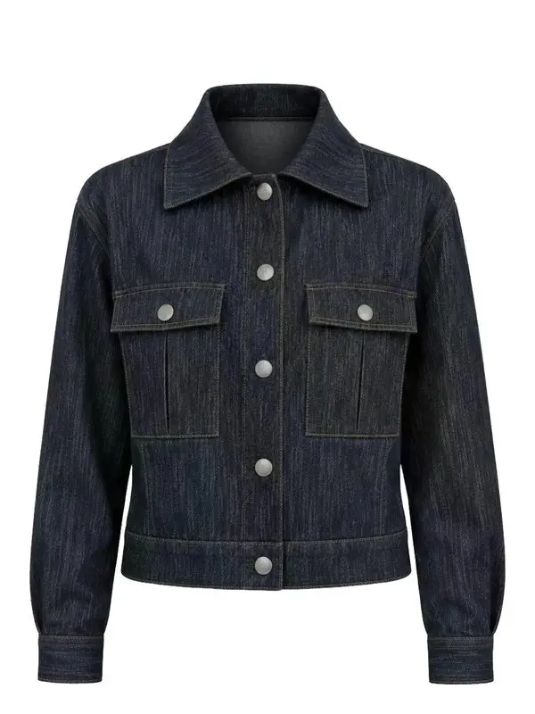 Eleventy Button-up Denim Jacket - Blue
