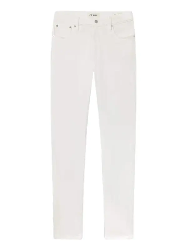 FRAME Modern Straight-leg Jeans - White